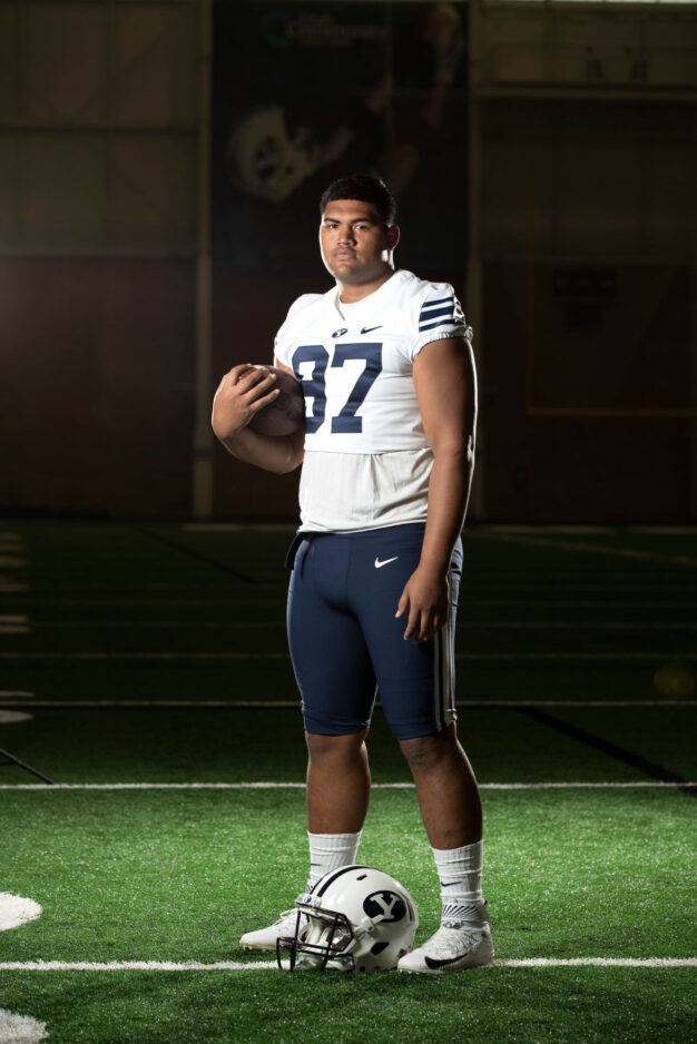 Saleapaga makes most of first start on BYU offensive line | News ...